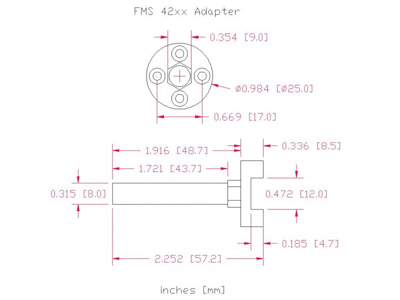FMS / Airfield Prop Adapter for Turnigy 42xx Series